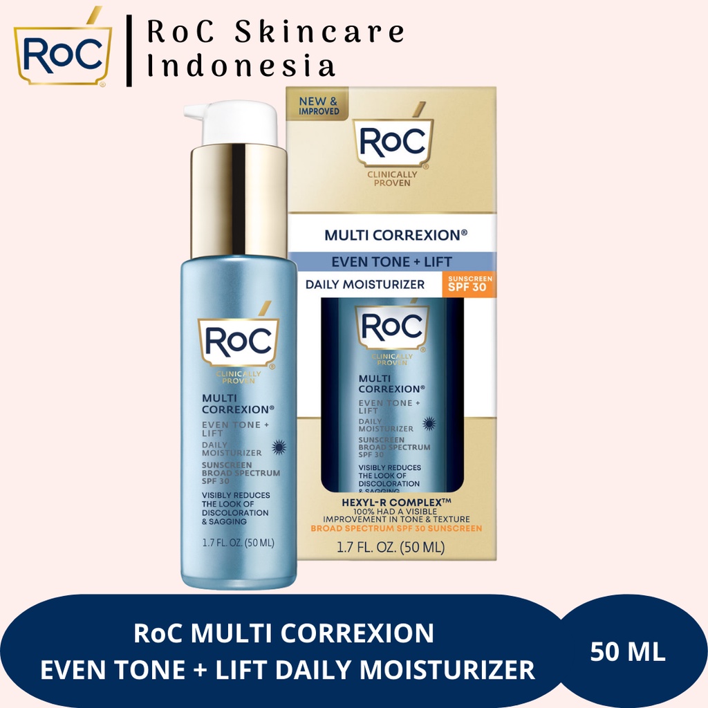 Jual RoC Multi Correxion Even Tone + Lift Daily Moisturizer 50 ml with ...