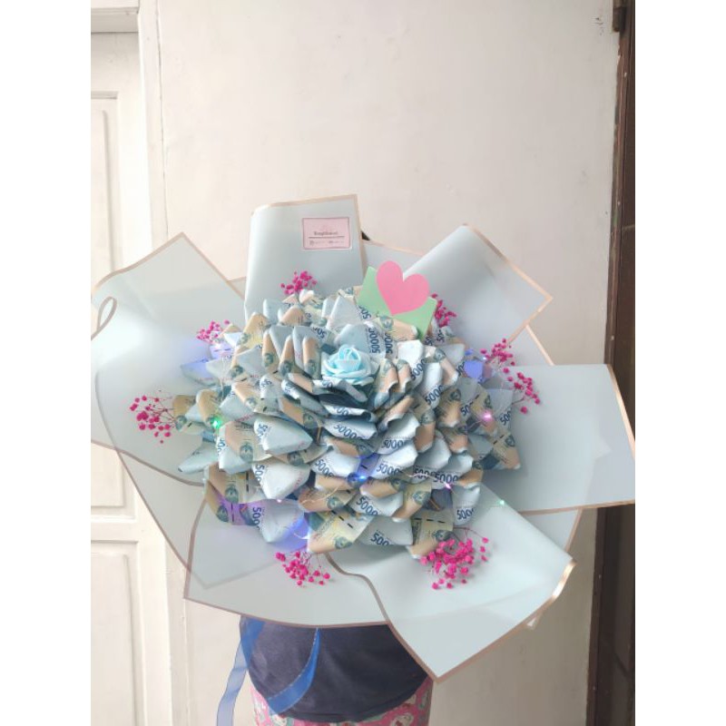 Jual Buket uang / money bouquet / buket bunga artificial / buket bunga ...