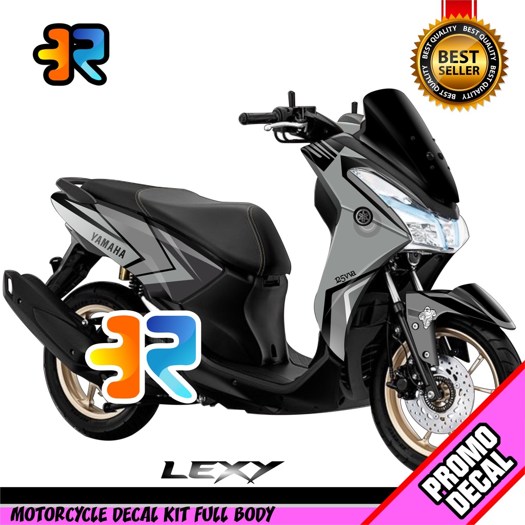 Jual Decal Motor Lexi Desain Grey Sticker Decal Full Body | Shopee ...