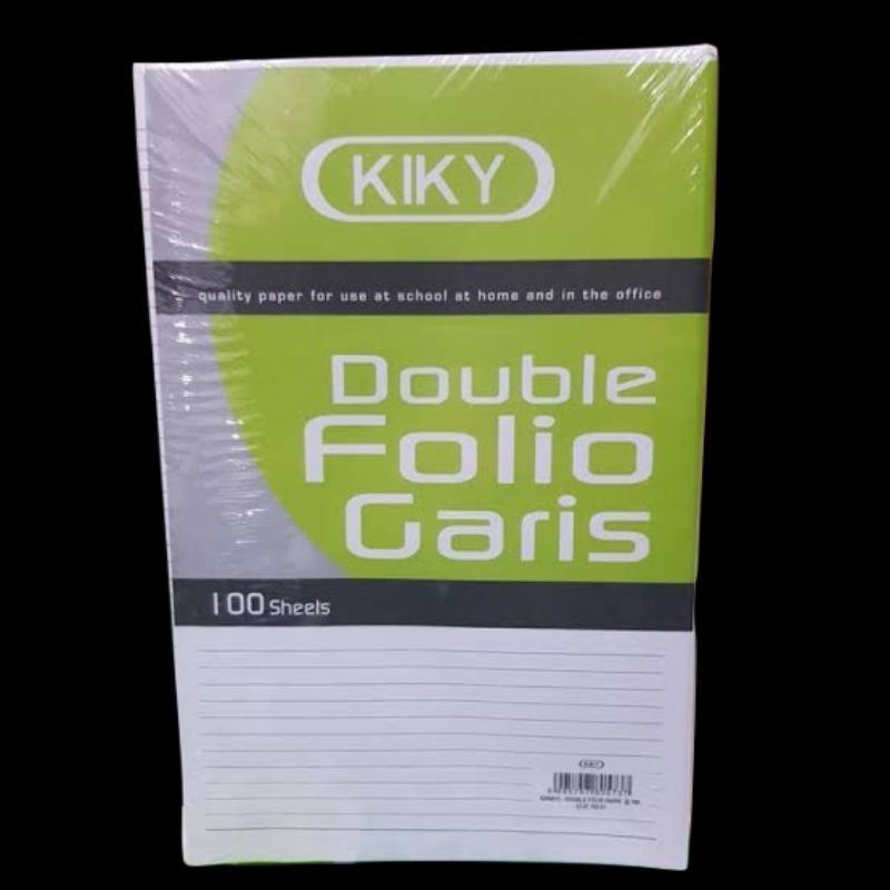Jual Double Folio Garis Kiky 100 lembar/Double Folio/Kertas Folio ...