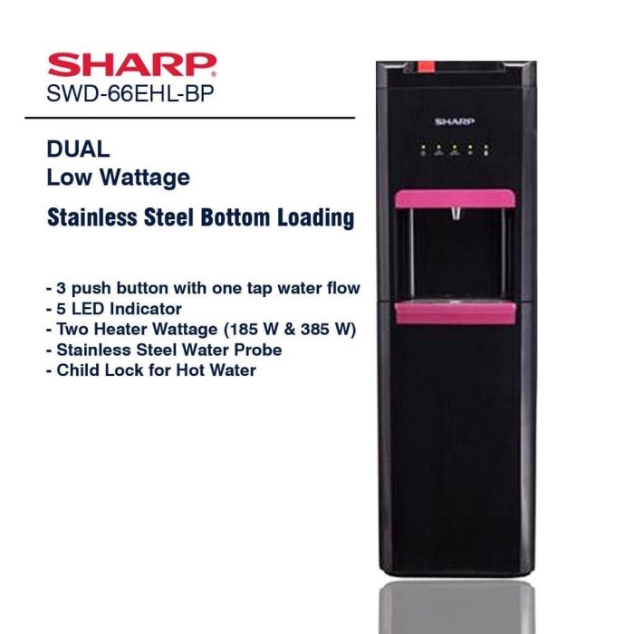 Jual Sharp Water Dispenser SWD-66EHL Dispenser Air Galon Bawah ...