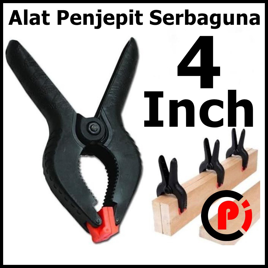 Jual Klem Kayu 4 inci Inch Serbaguna Clamp Besi Kaca Kertas Triplek ...