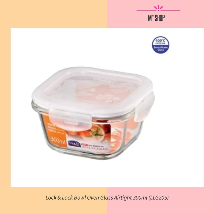 Jual Produk Terbaik - Lock & Lock Bowl Oven Glass Airtight 300Ml (Llg205) | Shopee Indonesia