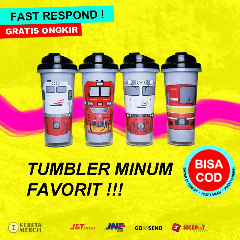Jual TUMBLER BOTOL MINUM ANAK KERETA API LOKOMOTIF BOTOL MINUM KEREN ...