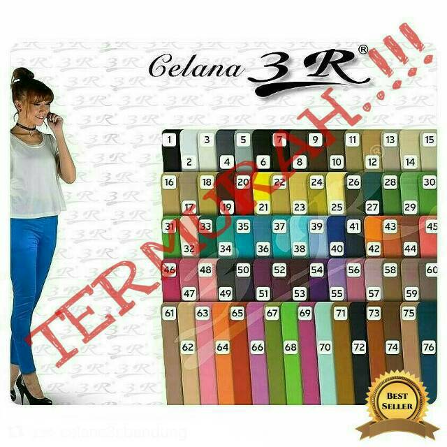 Jual Celana 3r - Celana legging katun Stretch Premium casual kekinian ...