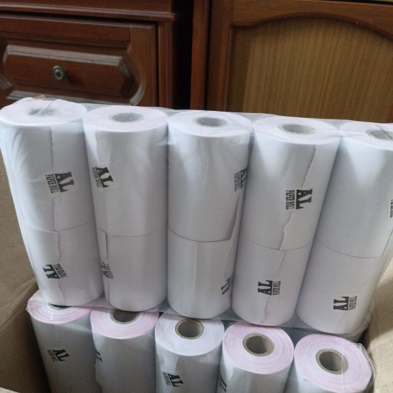 Jual Kertas Struk Kasir Paper Roll NCR 2 Ply PM Uk 75 x 65 mm / 75 x 60 ...