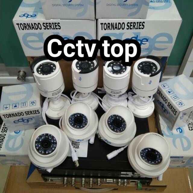Jual Paket cctv 8 ch brand edge 2mp +hdd 1 TB lengkap | Shopee Indonesia