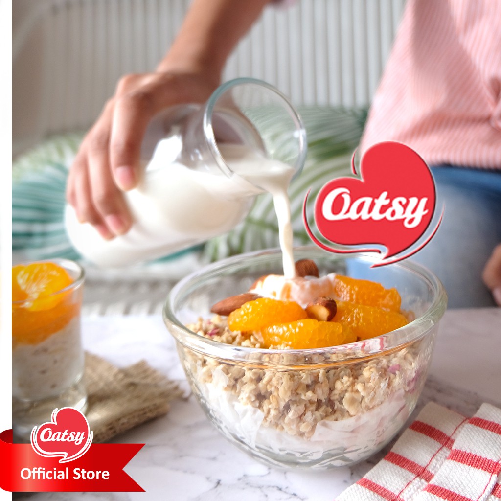 Jual OATSY Oatmeal Rolled Oats 1kg | Shopee Indonesia
