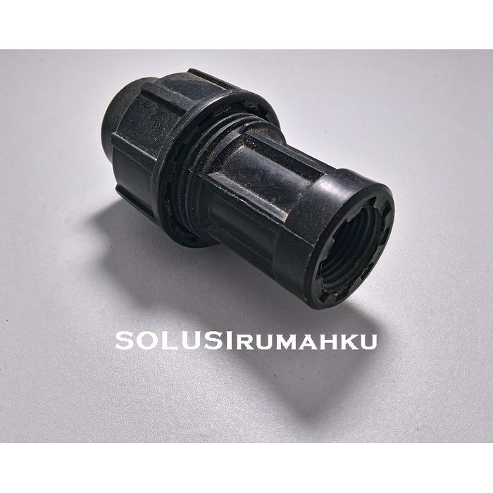 Jual Socket Drat Dalam SDD HDPE 3/4" SDD Selang PE Hitam Selang PDAM 3/ ...