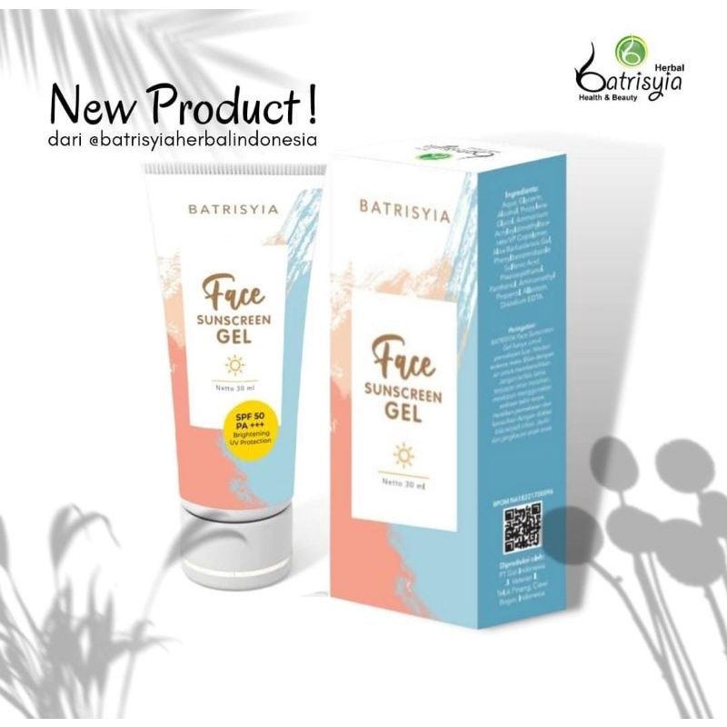 Jual Face Sunscreen Gel Batrisyia Herbal Skincare | Shopee Indonesia