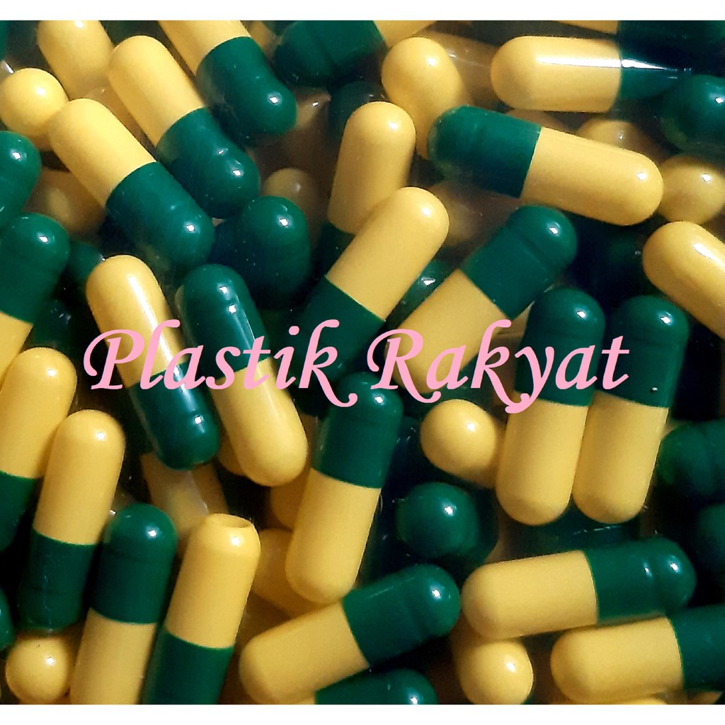 Jual Cangkang Kapsul Ukuran 3 warna warni / Kapsul Kosong Ukuran 3 ...