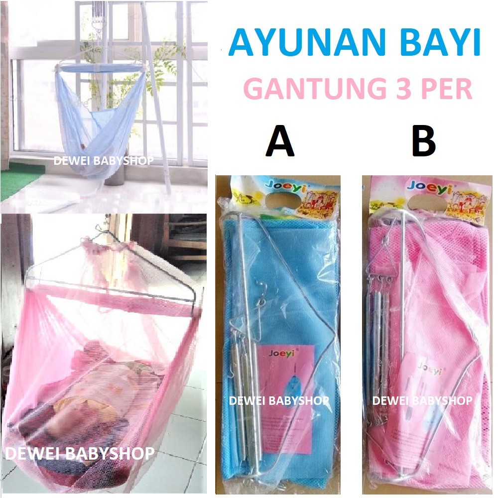 Jual Ayunan Anak Bayi Model Gantung Per 3 Joeyi ( Ayun Kelambu / Baby ...