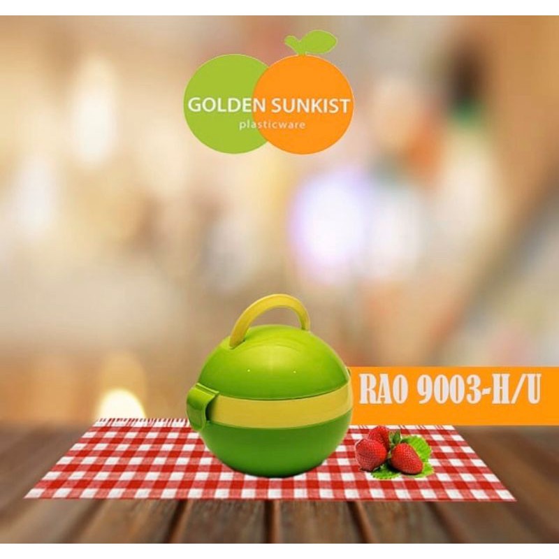 Jual RAO 9003 Rantang Mini BULAT Golden Sunkist | Shopee Indonesia