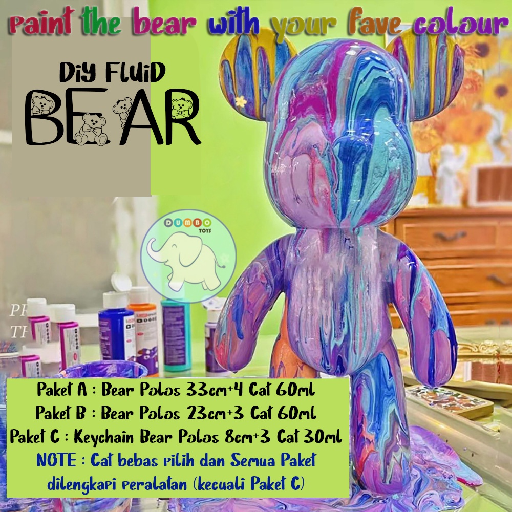 Jual Pop It Diy Fluid Creative Bear Brickbear Mainan Viral Kreatif Anak ...