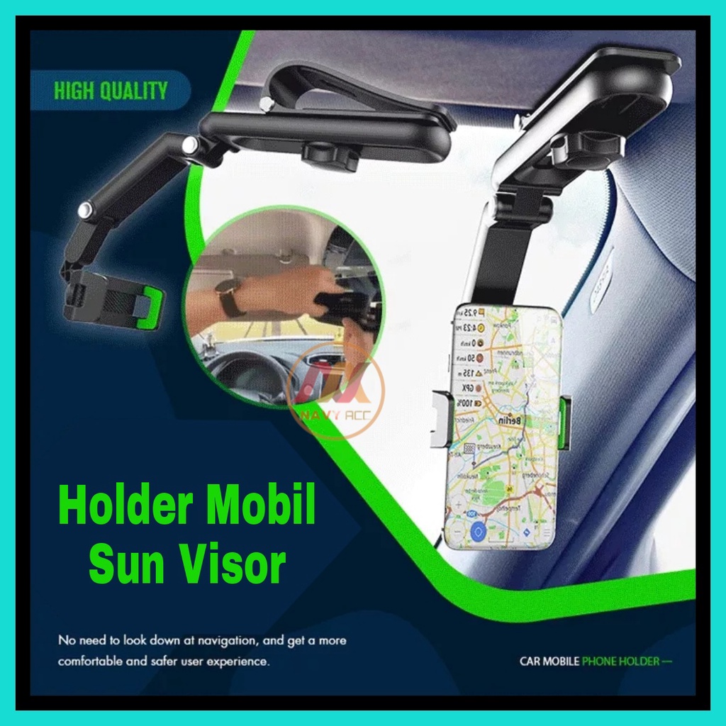 Jual Holder Mobil Sun Visor Flexible Tempat Hp Visor Mobil D58 | Shopee ...