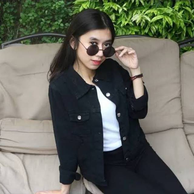 Jual KF - CROPTY JAKET //JAKET JEANS BIONDY | Shopee Indonesia