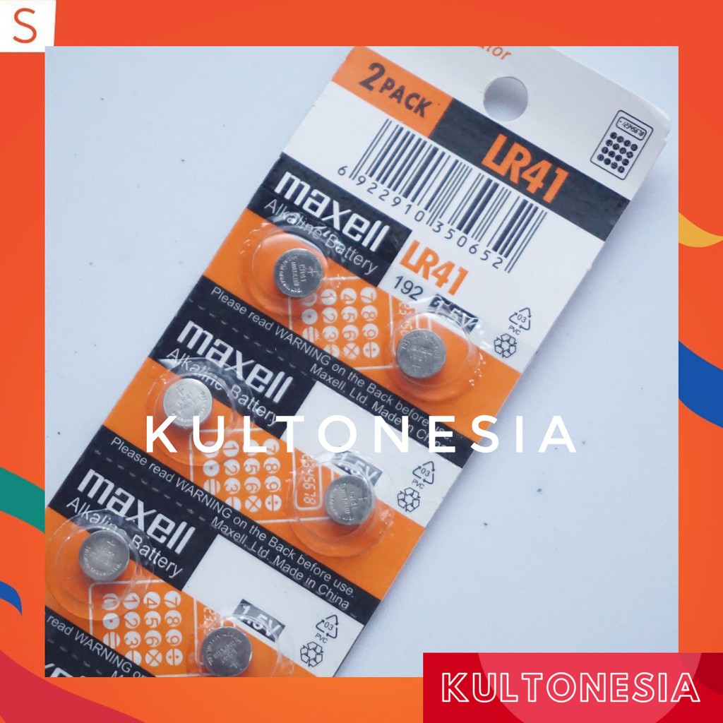 Jual Baterai Kancing / Baterai / Maxell LR41 / Original baterai Maxell | Shopee Indonesia