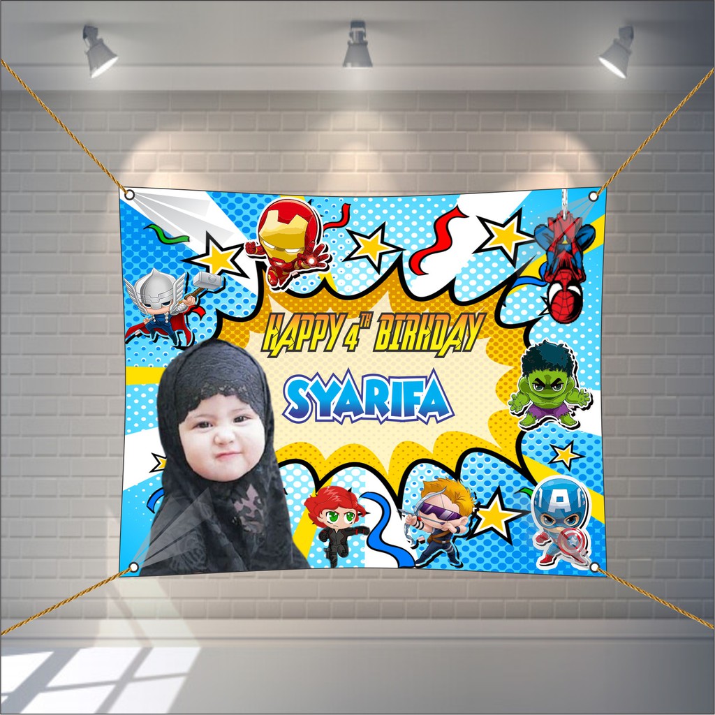 Jual BACKDROP ULTAH 200X100/ SPANDUK/ BIGROUND ULANGTAHUN | Shopee ...