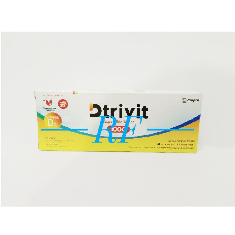 Jual Dtrivit 1000 Dispersible Tab isi 30 (Meprofarm) | Shopee Indonesia