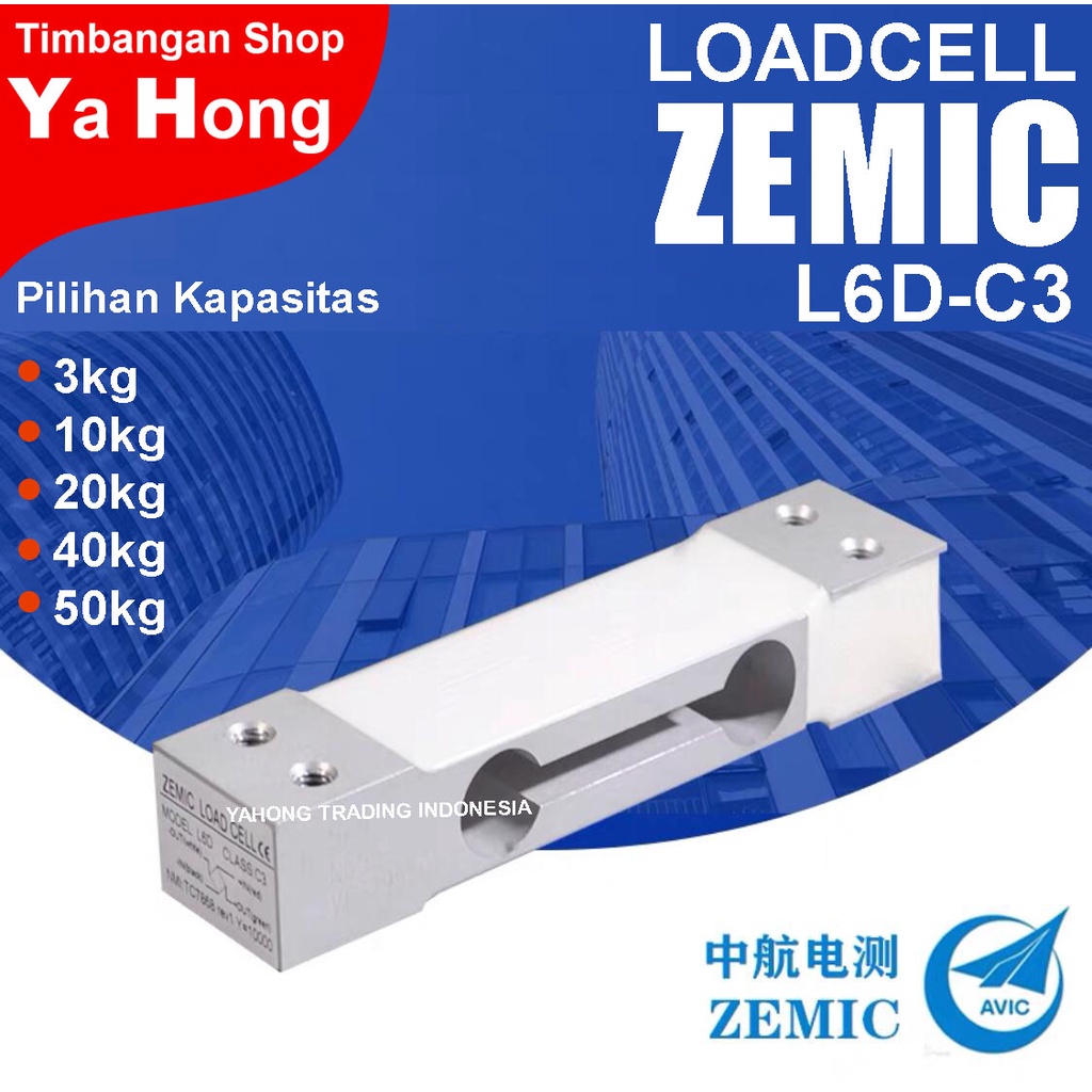Jual Loadcell Zemic L6D C3 Load Cell Sensor Timbangan Digital ZEMIC ...