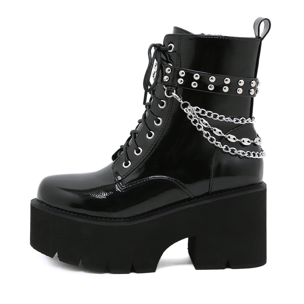 Jual Platform Martin Boots Wanita Hak Tinggi Platform Tahan Air Tebal ...