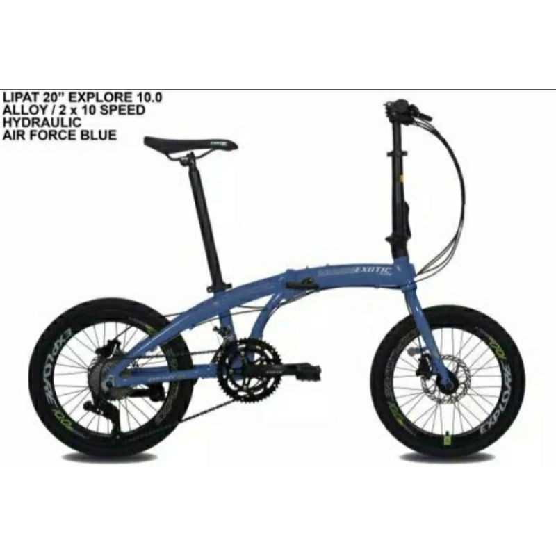 Jual sepeda lipat 20 inch exotic explore 10.0 | Shopee Indonesia