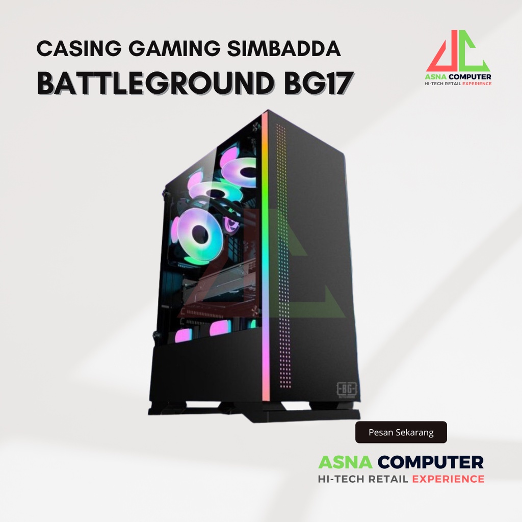 Jual Casing PC Gaming Tanpa Power Supply Simbadda BG17-Casing CPU ...