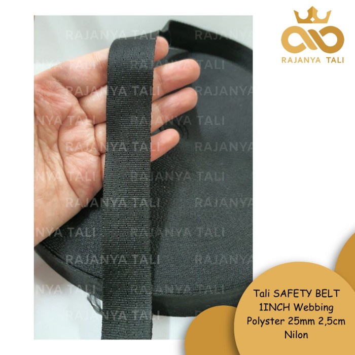 Jual Tali SAFETY BELT 1INCH Webbing Polyster 25mm 25cm Nilon RJT ...
