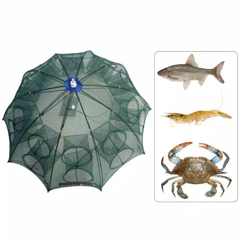 Jual Payung Bubu Jaring 8 Lubang Perangkap Jebakan untuk menangkap Udang ikan Kepiting Model ...