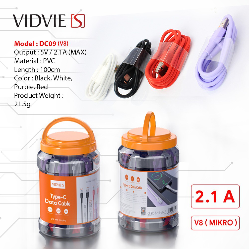 Jual VIDVIE S USB Cable Toples (Iphone) | Shopee Indonesia