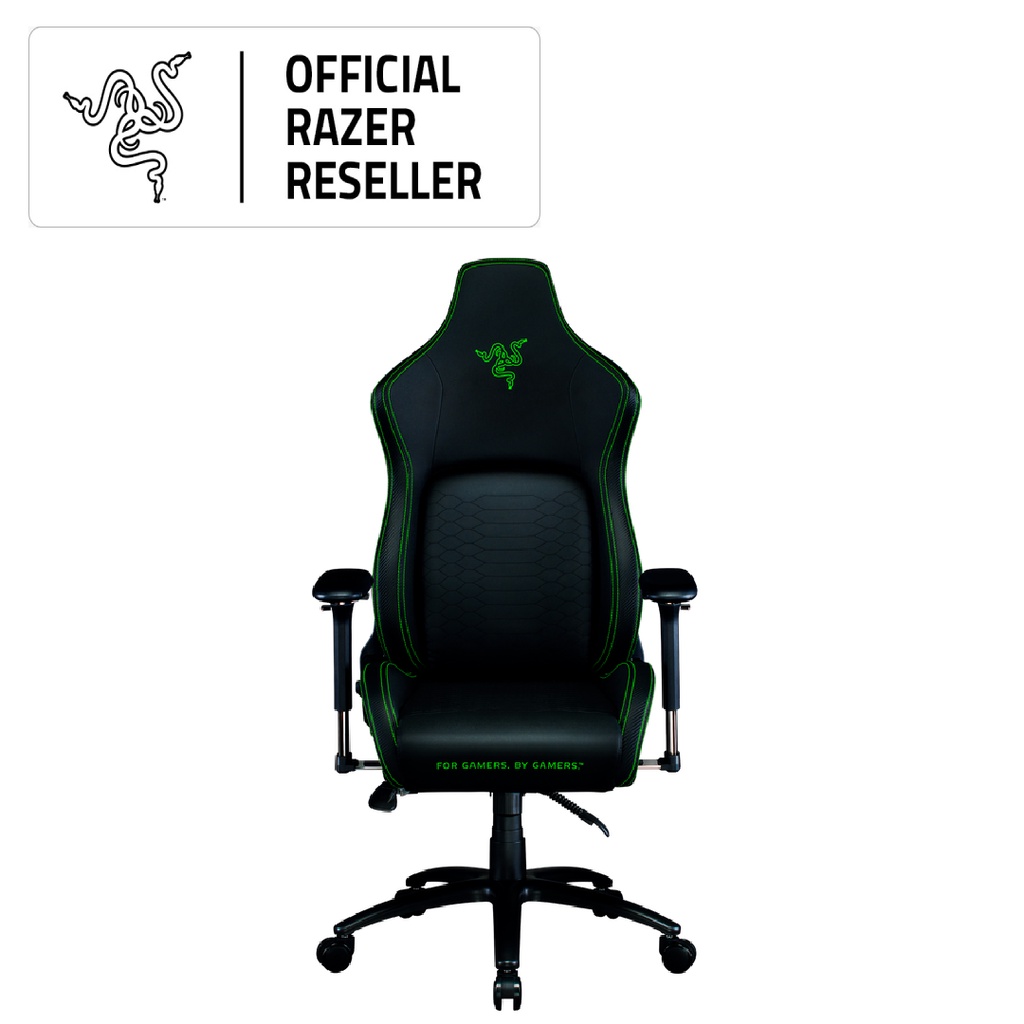 Jual Razer Iskur – BLACK/GREEN – XL - Gaming Chair with Built-in Lumbar ...