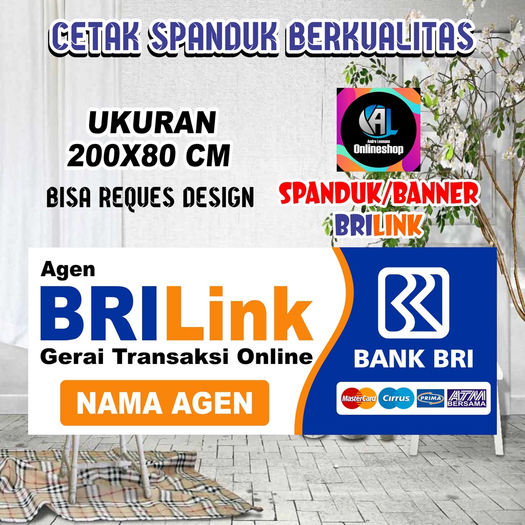 Jual Spanduk, Banner BRILink A | Shopee Indonesia