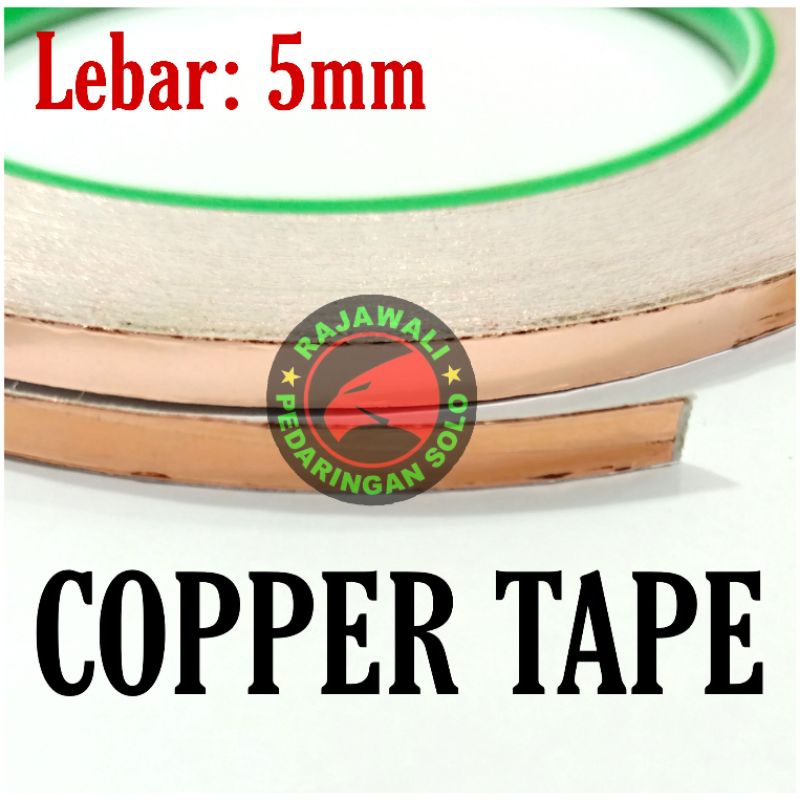 Jual COPPER TAPE 5mm per meter FOIL TEMBAGA JALUR PCB PENYAMBUNG PCB ...