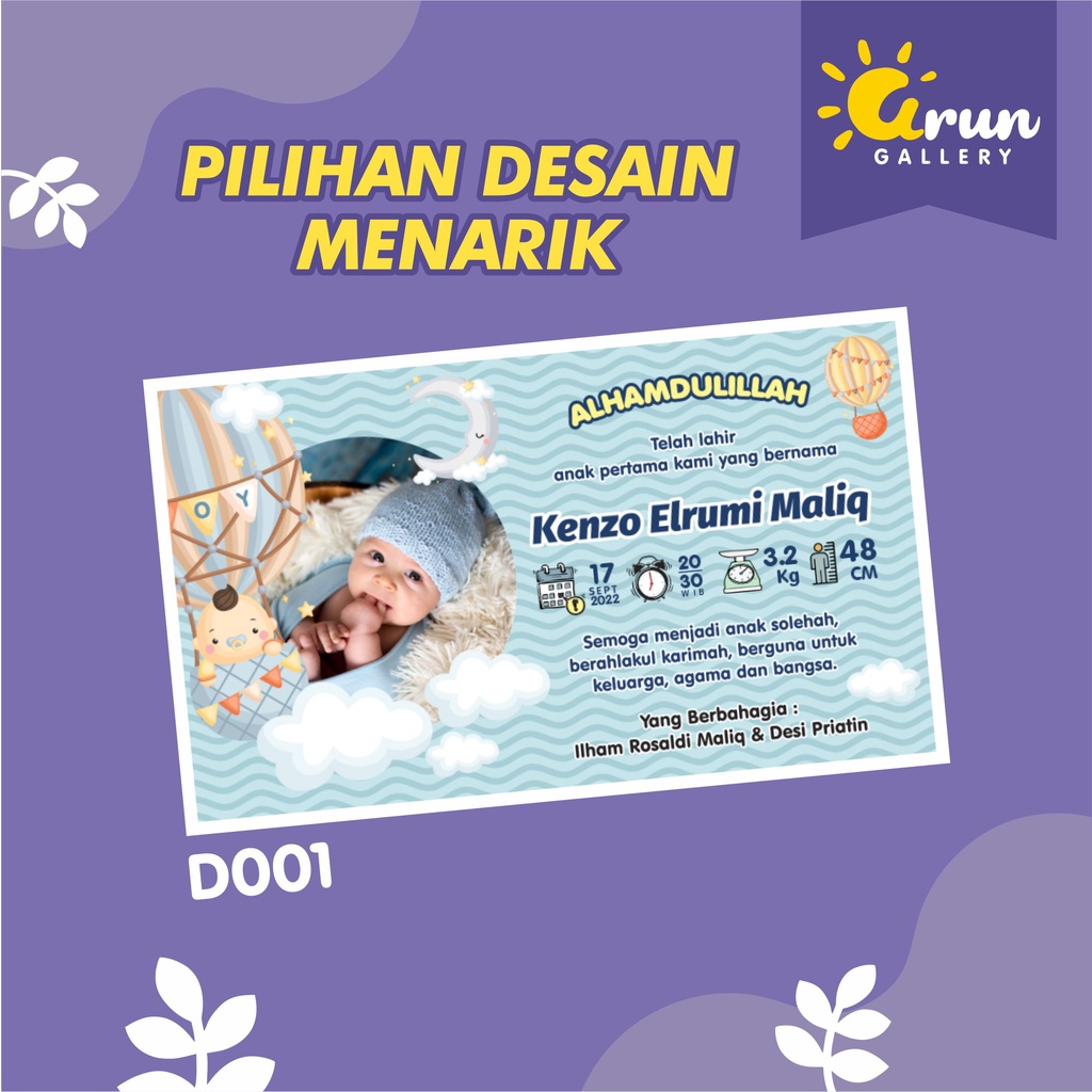 Jual BANNER BAYI / NEW BORN / SPANDUK NAMA ANAK / BABY NEW BORN ...