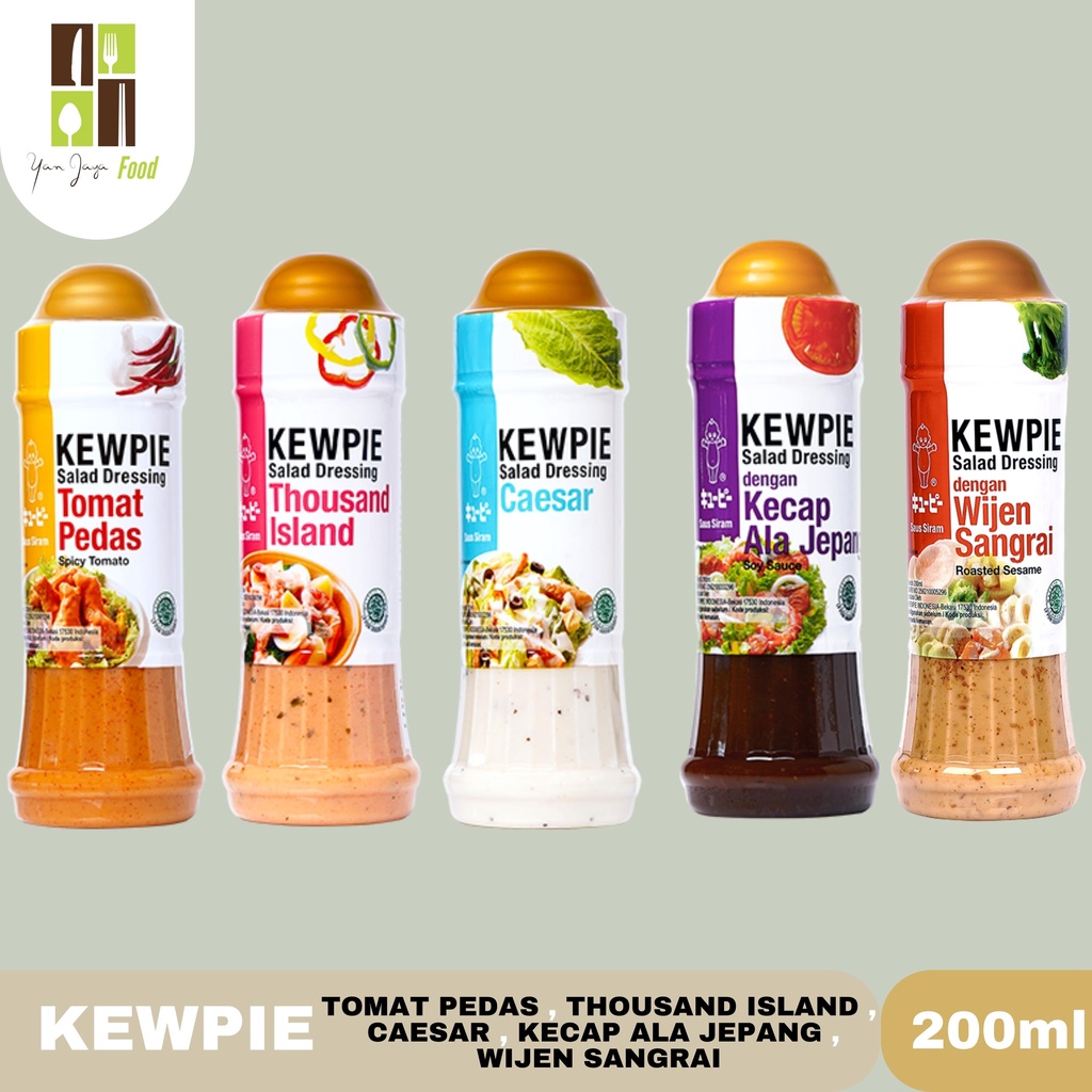 Jual Kewpie Saus Siram Wijen Sangrai / Tomat Pedas / Caesar / Thousand Island / Kecap Jepang ...