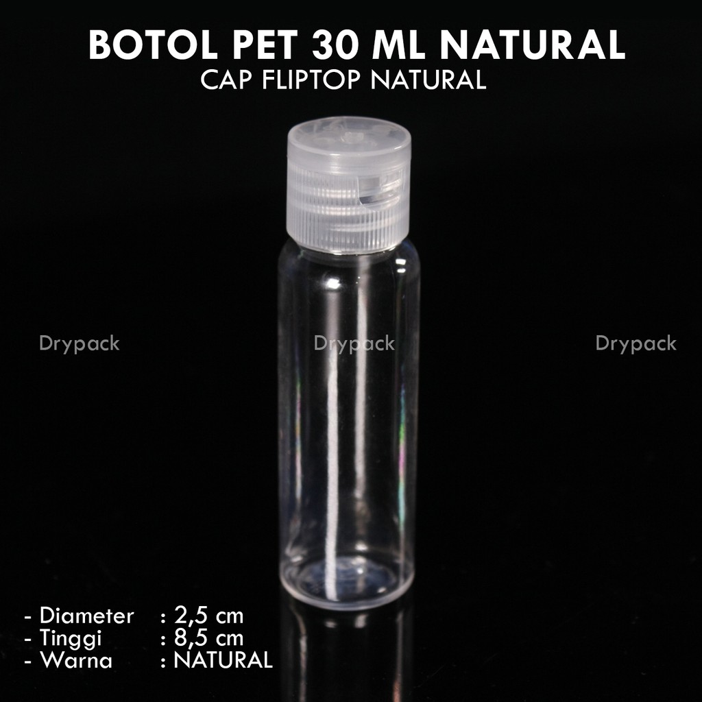 Jual Botol PET 30 ML Natural Fliptop | Shopee Indonesia