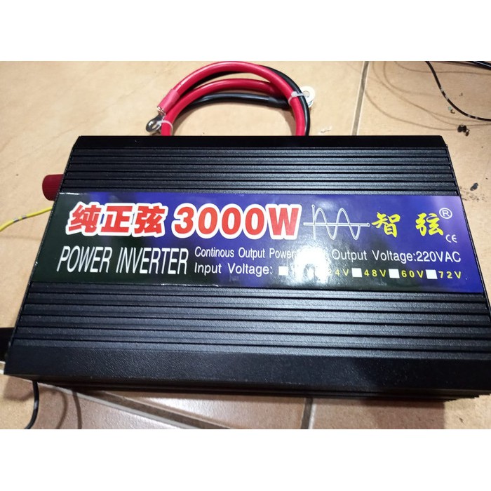 Jual Power Inverter Solar Panel PLTS PSW Pure Sine Wave 3000 Watt 24 ...