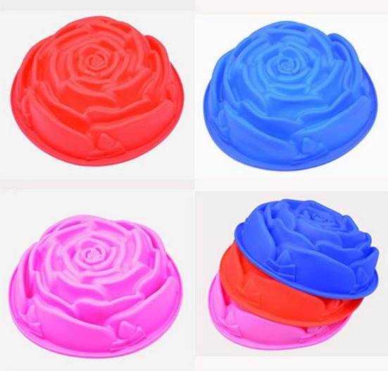 Jual Cetakan Silikon untuk Kue Tart / Kue Ulang Tahun Motif Bunga Mawar ...