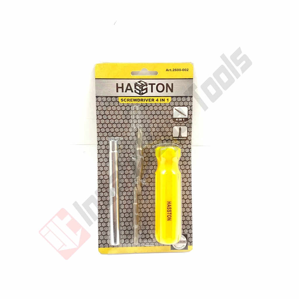 Jual HASSTON 2600-002 Obeng Set 4 In 1 Plus Min Screwdriver | Shopee ...