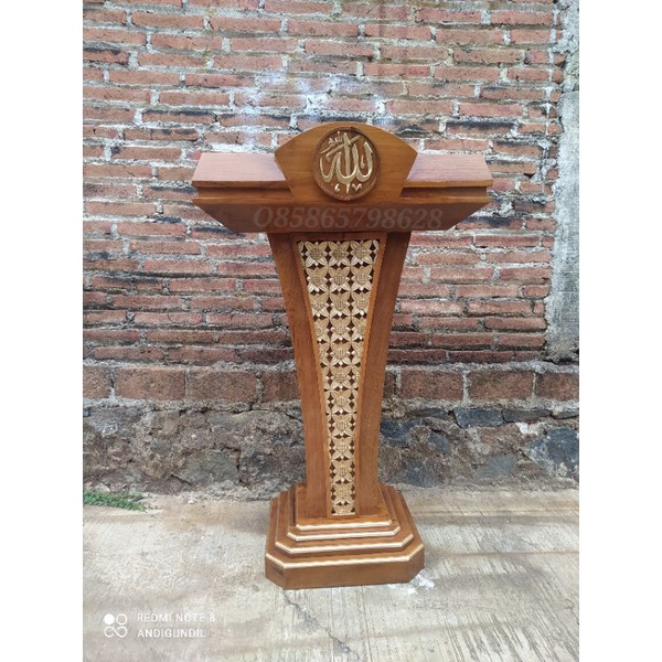 Jual Mimbar Podium Minimalis Full Kayu Jati mimbar podium jokowi mimbar ...
