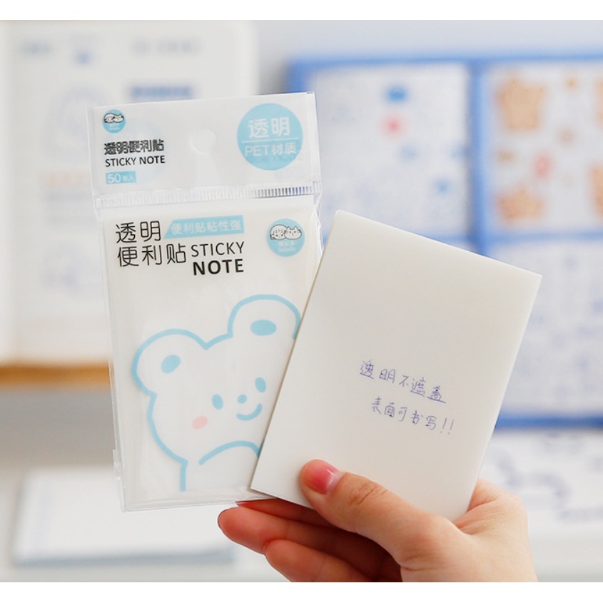 Jual Kertas Transparan Sticky Note Transparan Untuk Jiplak Gambar ...