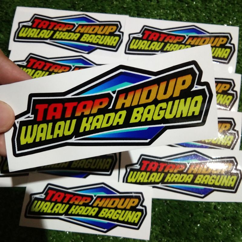 Jual sticker kata2 banjar #tatap hidup walau kada baguna | Shopee Indonesia
