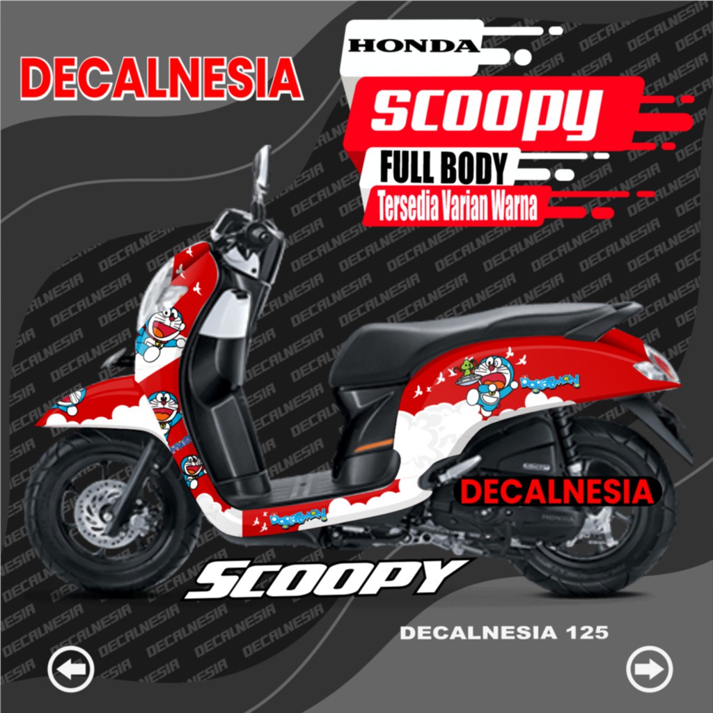 Jual Decal Scoopy Modifikasi Variasi Racing Stiker Motor Scoopy ...