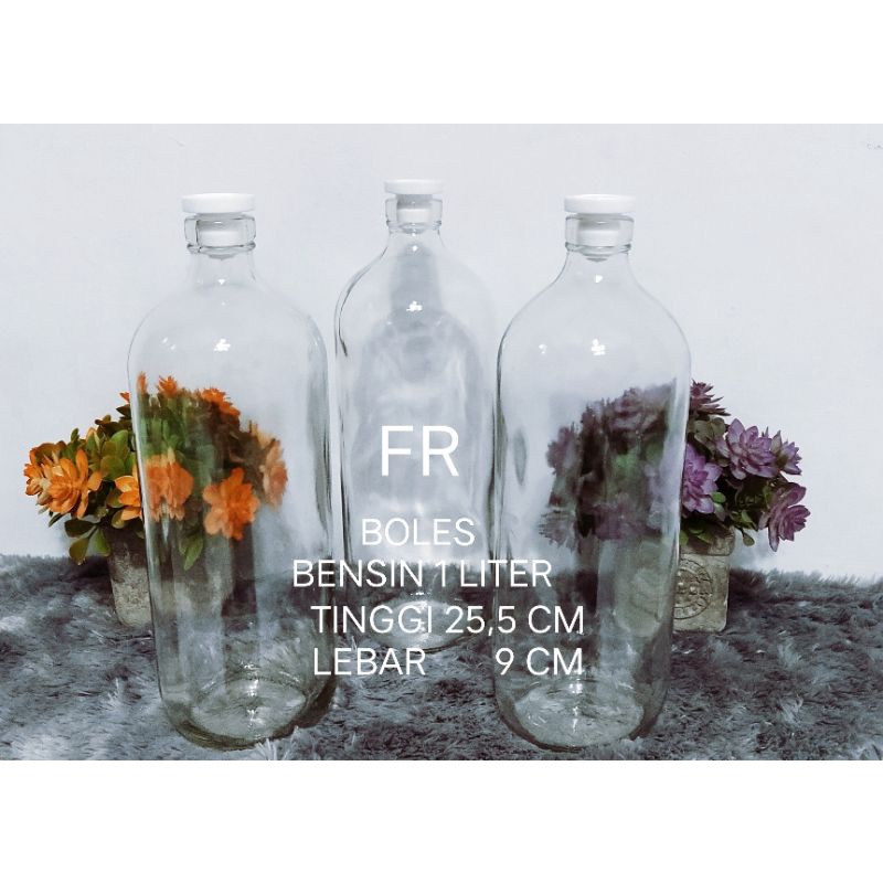 Jual botol bensin 1 liter BARU botol jamu botol minum botol boles ...