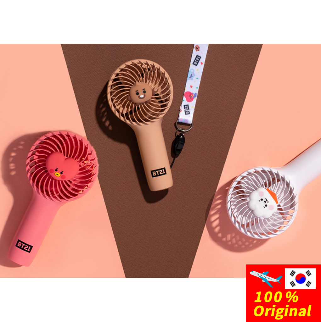 Jual BTS BT21 OFFICIAL MINI HANDY FAN BABY BT21 - KIPAS ANGIN PORTABEL BT21 ROYCHE | Shopee ...