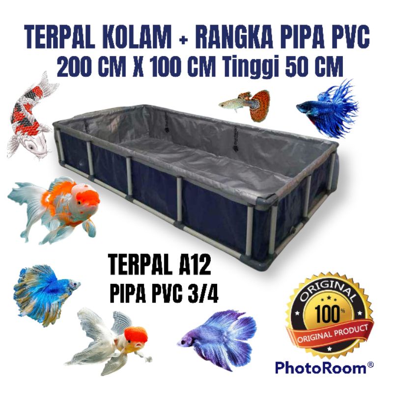 Jual TERPAL KOLAM RANGKA PIPA PVC / TERPAL KOLAM MURAH / KOLAM TERPAL ...