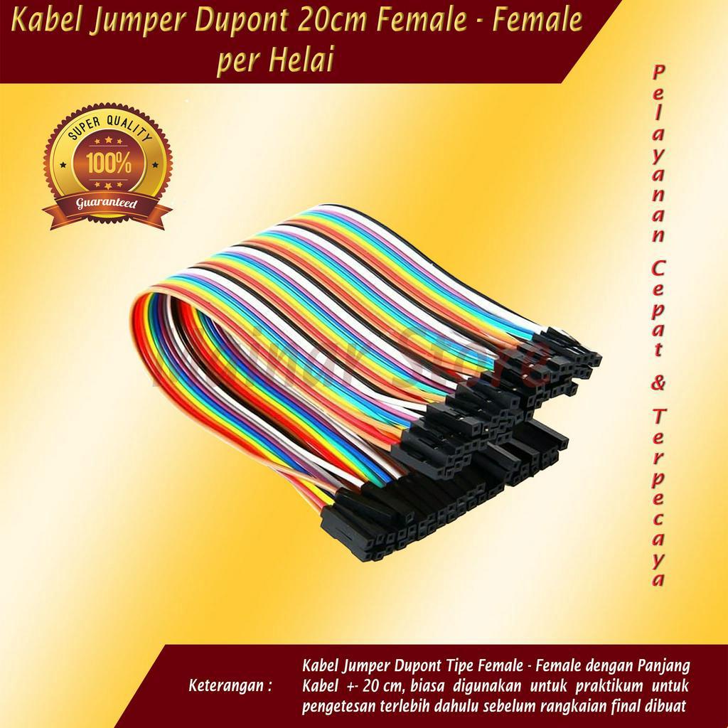 Jual Kabel Jumper Dupont Female to Female 20cm | Shopee Indonesia