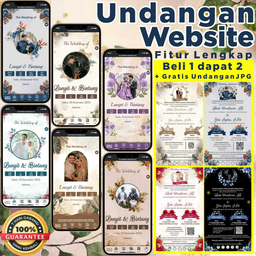 Jual Fitur Lengkap Undangan Nikah Digital Link/Website/Web/Online ...