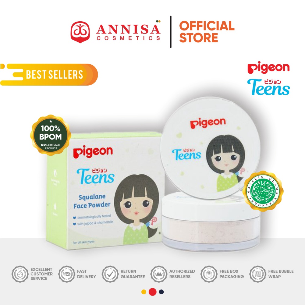 Jual Pigeon Teens Squalane Face Powder 12g | Shopee Indonesia