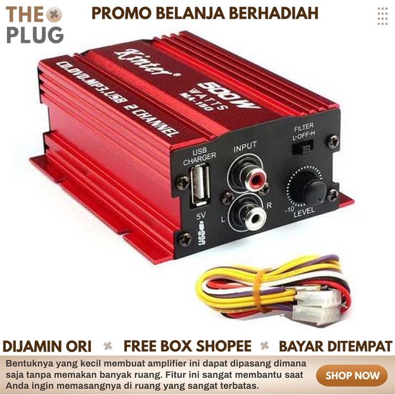 Jual Power Amplifier Kinter Terbaik Speaker Ampli Spiker Audio Mobill 2 ...